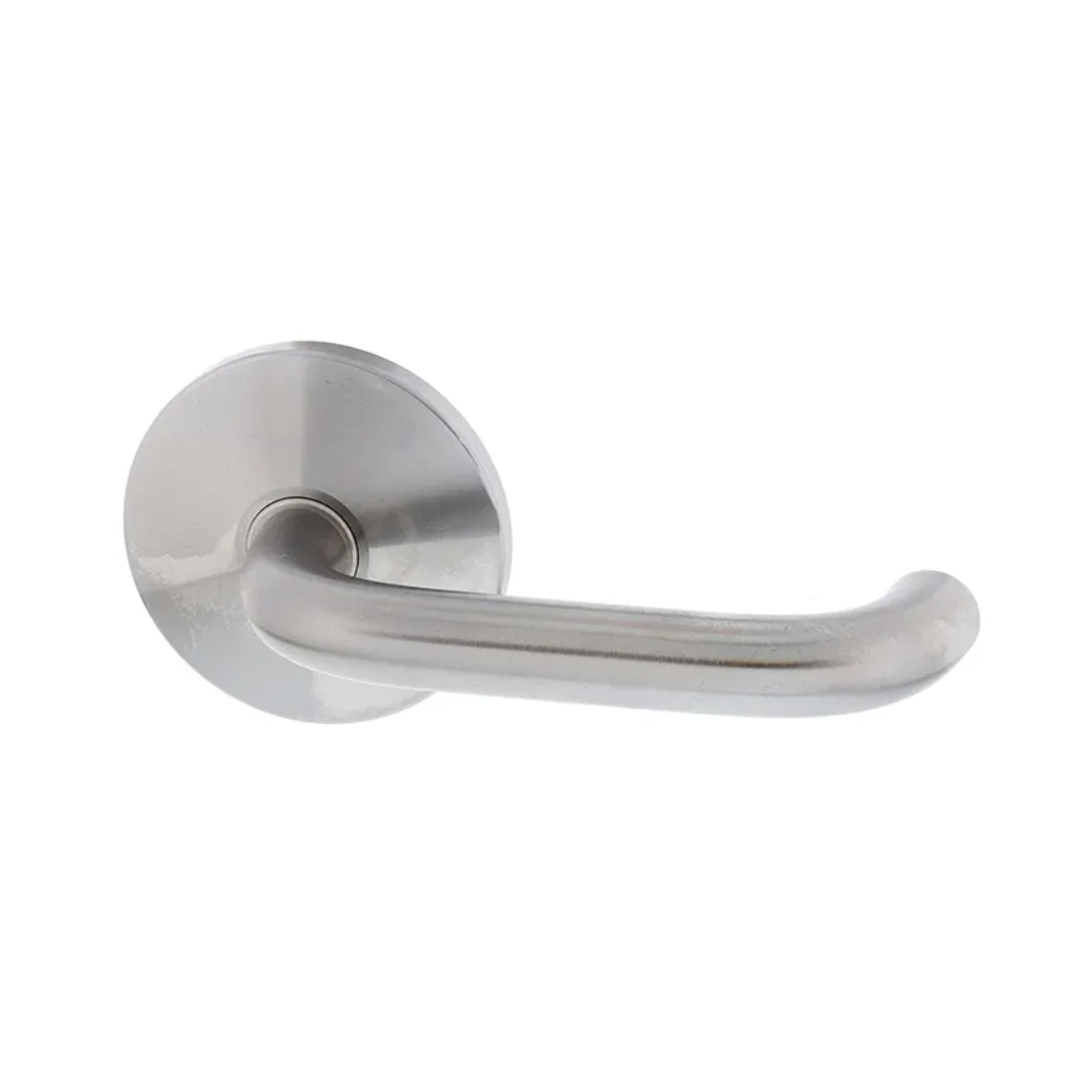 Lockwood 1360-1361-70 Lever Set on Round Rose - Satin Chrome – Doorpac ...