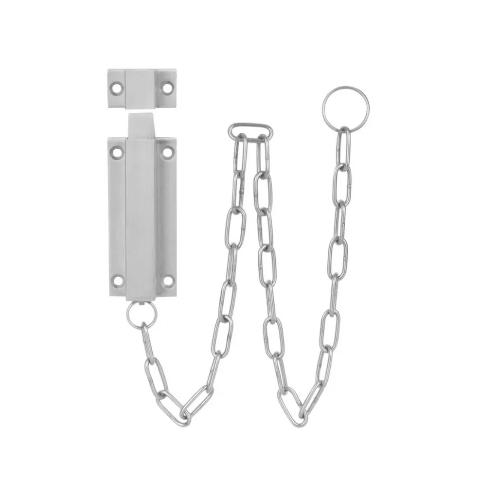 SABRE 1851 Reversible Chain Bolt Satin Stainless Steel – Doorpac Australia