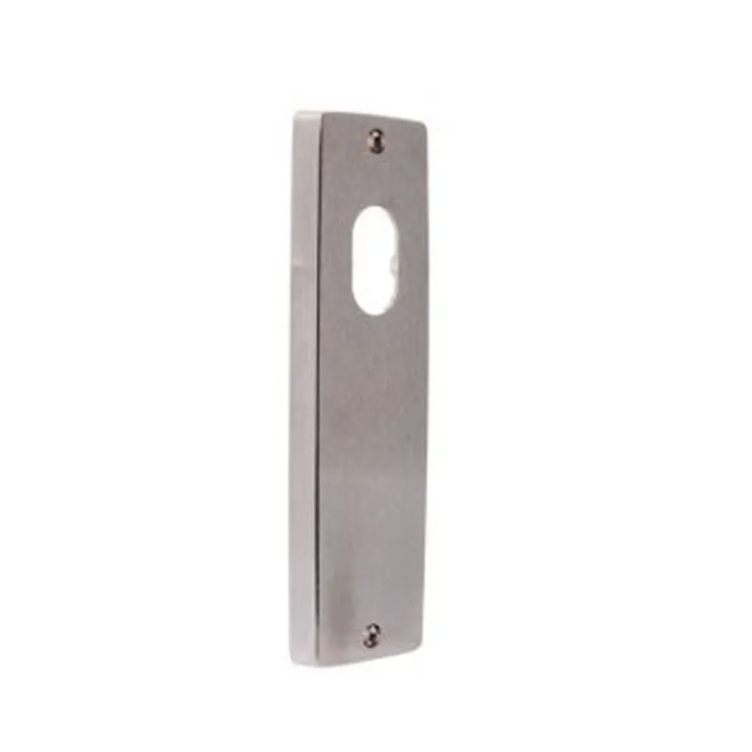 Lockwood Furniture Square End Plate Visible Fix with Cylinder Hole Onl ...