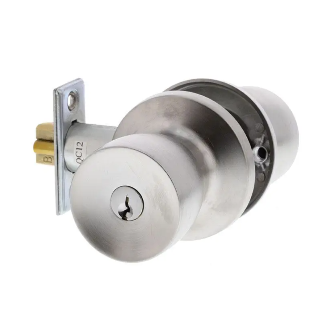 Lockwood 530 Knob Entrance Lockset - Satin Chrome – Doorpac Australia