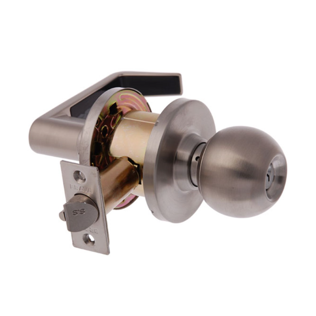 BRAVA Metro EL Series Storeroom Lockset with Knob/Lever 70mm Backset S ...