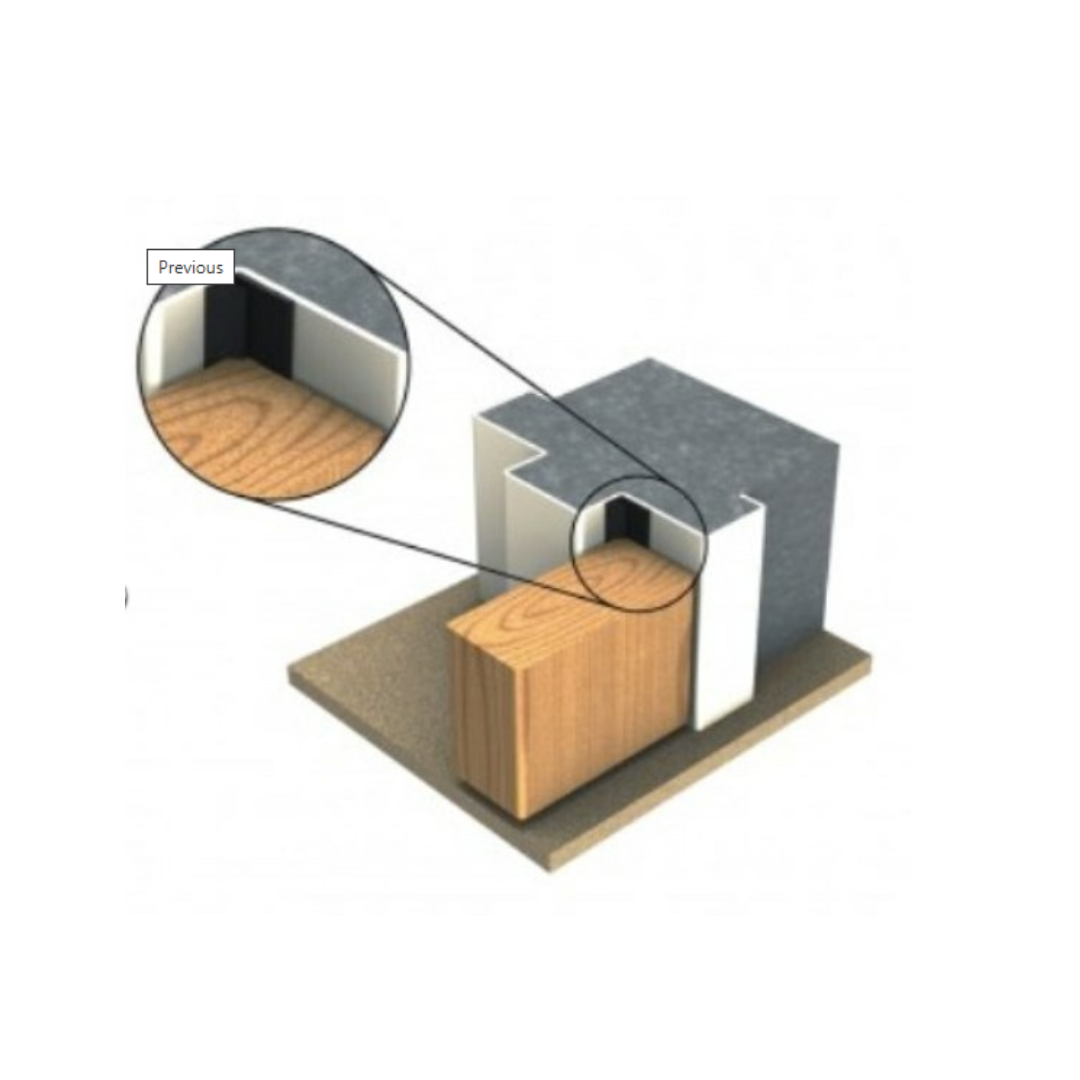 Kilargo KG1612BW Self-adhesive Intumescent Fire Seal with Offset Elast ...