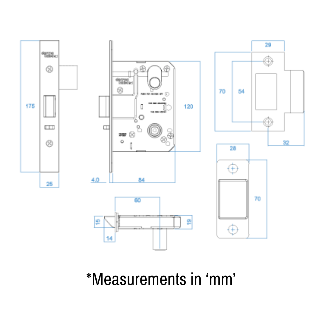 Dormakaba Multi Function Primary Lock - MS2602 – Doorpac Australia
