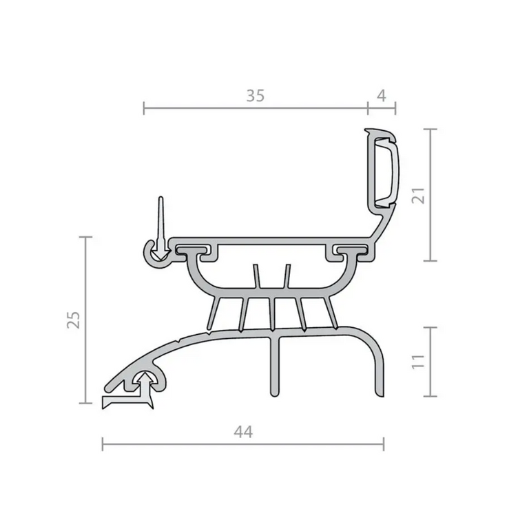 Raven RP4 Door Bottom Seal & Threshold Plate – Doorpac Australia