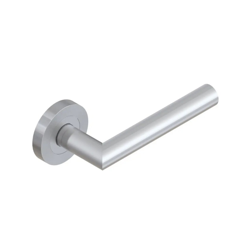 SABRE R53 Series H03 Lever on 53mm Round Rose - Satin Stainless Steel ...