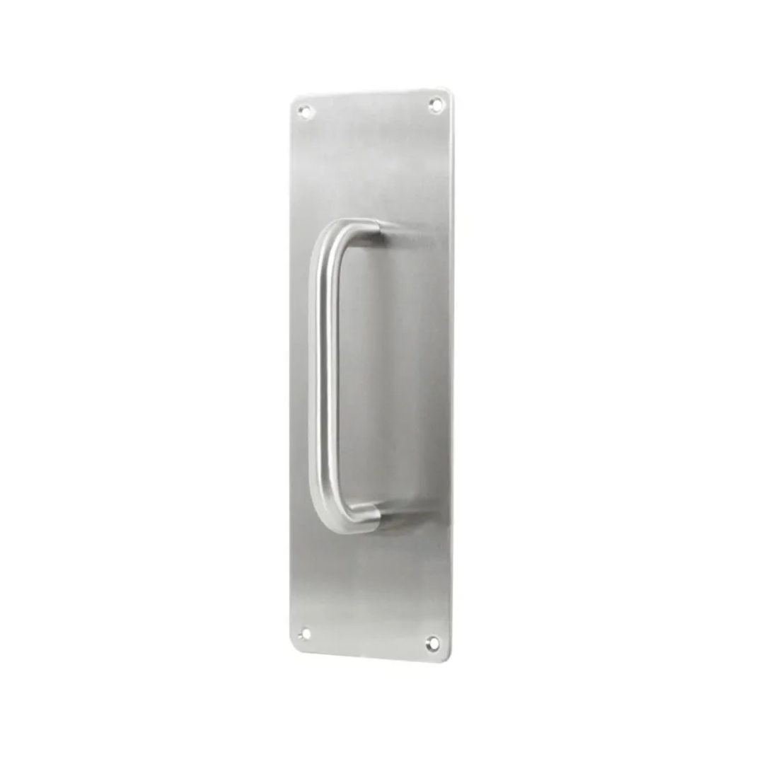 SABRE 300x100mm Pull Plate Visible Fix with 150mm D Pull - Satin Stain ...